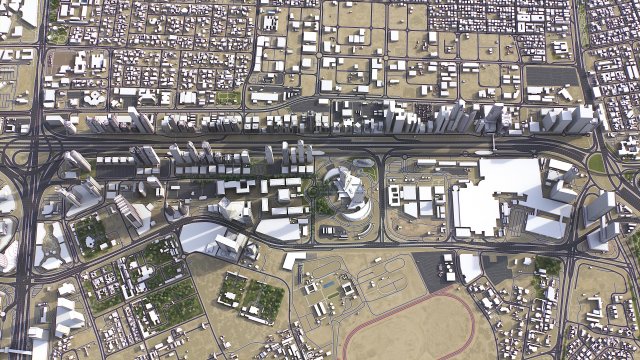 Dubai - 3D City Model 3D Model in Cityscapes 3DExport