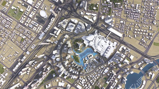 Dubai - 3D City Model 3D Model in Cityscapes 3DExport