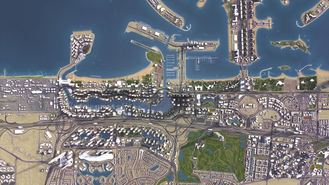 Dubai - 3D City Model 3D Model in Cityscapes 3DExport