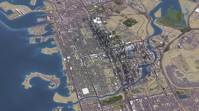 Dubai - 3D City Model 3D Model in Cityscapes 3DExport