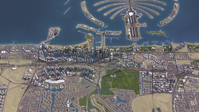Dubai - 3D City Model 3D Model in Cityscapes 3DExport