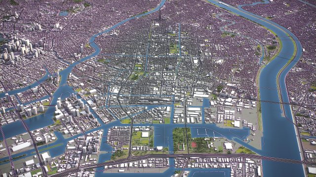 Tokyo - 3D City Model 3D Model in Cityscapes 3DExport