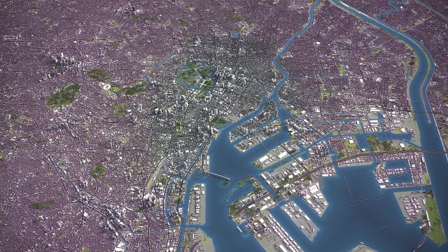 Tokyo - 3D City Model 3D Model in Cityscapes 3DExport