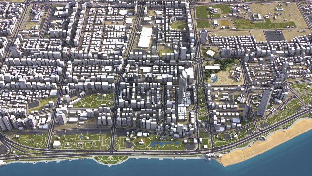 Abu Dhabi - 3D City Model 3D Model in Cityscapes 3DExport