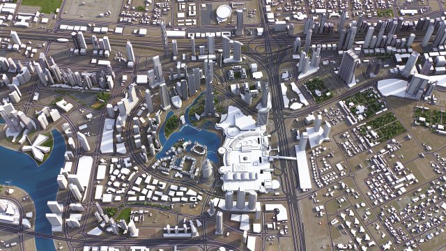 United Arab Emirates - 3D City Model 3D Model in Cityscapes 3DExport