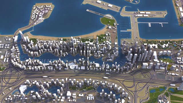 United Arab Emirates - 3D City Model 3D Model in Cityscapes 3DExport