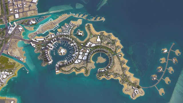 Doha - 3D City Model 3D Model in Cityscapes 3DExport