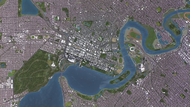 Perth - 3D City Model 3D Model in Cityscapes 3DExport