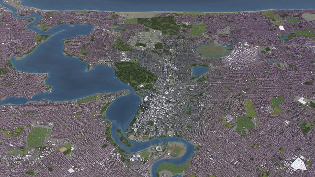 Perth - 3D City Model 3D Model in Cityscapes 3DExport