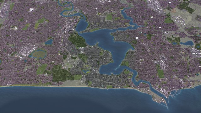 Perth - 3D City Model 3D Model in Cityscapes 3DExport