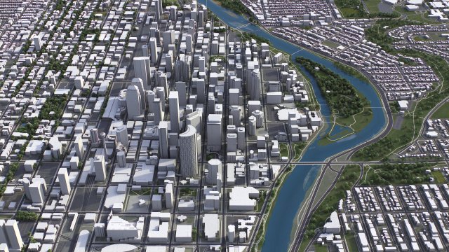 Calgary - 3D City Model 3D Model in Cityscapes 3DExport