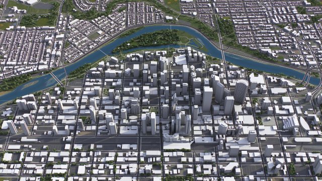 Calgary - 3D City Model 3D Model in Cityscapes 3DExport