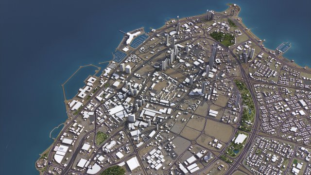 Kuwait - 3D City Model 3D Model in Cityscapes 3DExport