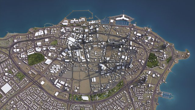 Kuwait - 3D City Model 3D Model in Cityscapes 3DExport