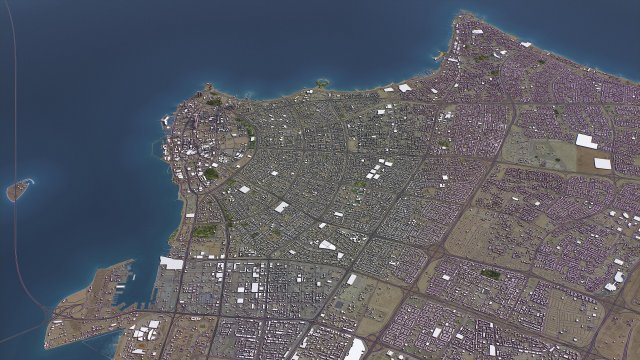 Kuwait - 3D City Model 3D Model in Cityscapes 3DExport