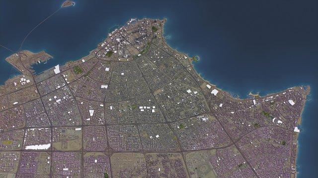 Kuwait - 3D City Model 3D Model in Cityscapes 3DExport
