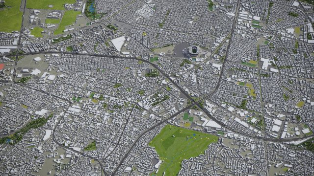 Mexico - 3D City Model 3D Model in Cityscapes 3DExport