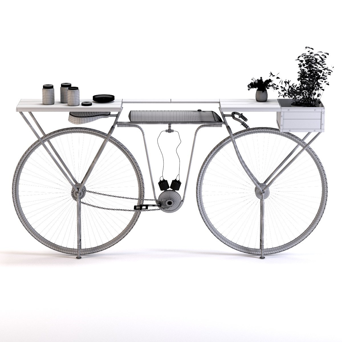 console bike red 3D Models in Outdoor items 3DExport