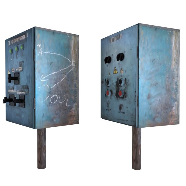 panel boxes electrical and oxygen 3D Model in Parts 3DExport