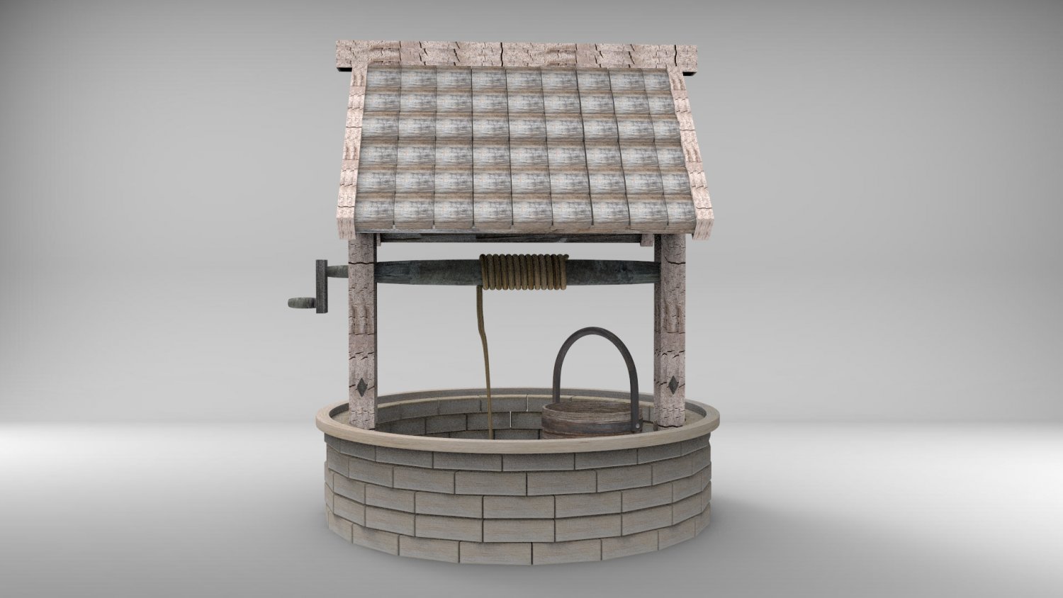 Water Well 3D Model in Outdoor items 3DExport