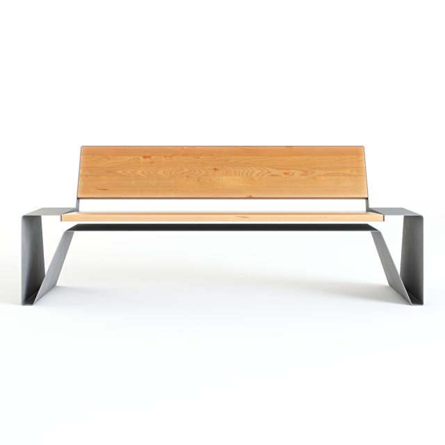 wax mmcite radium park bench set 01 3D Model in Bench 3DExport