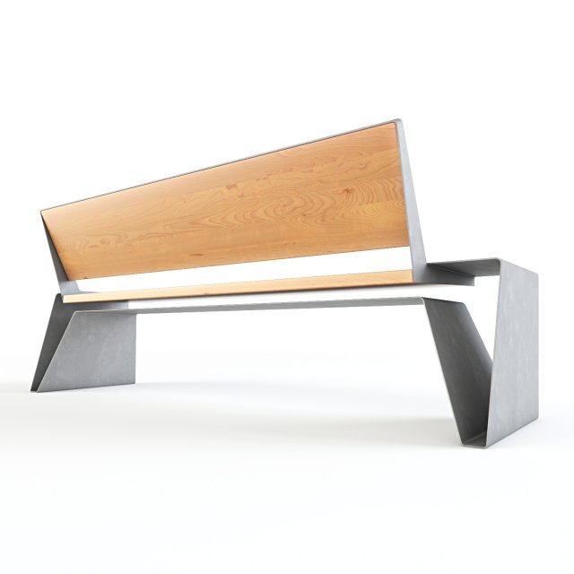 wax mmcite radium park bench set 01 3D Model in Bench 3DExport