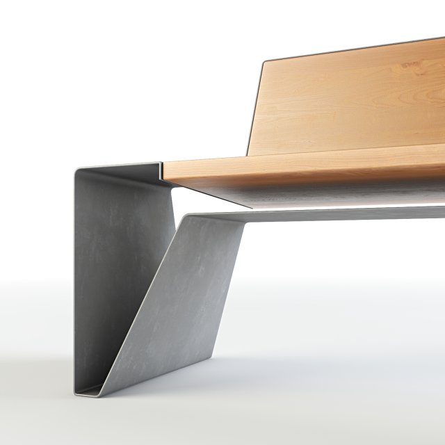 wax mmcite radium park bench set 01 3D Model in Bench 3DExport