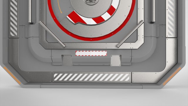 Sci fi hatch 3 3D Model in Door 3DExport