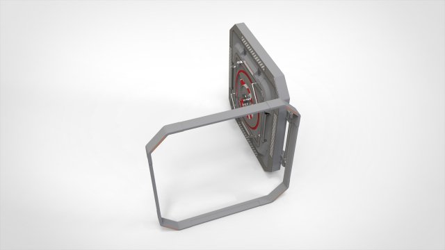 Sci fi hatch 3 3D Model in Door 3DExport