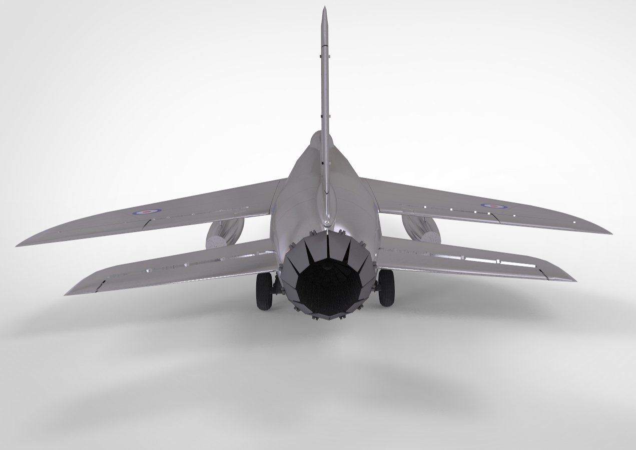 HAWKER SIDDELEY P1121 3D Model in Fighter 3DExport