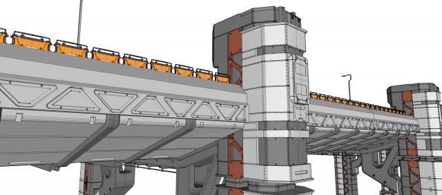 Sci-fi bridge 2 3D Model in Fantasy 3DExport