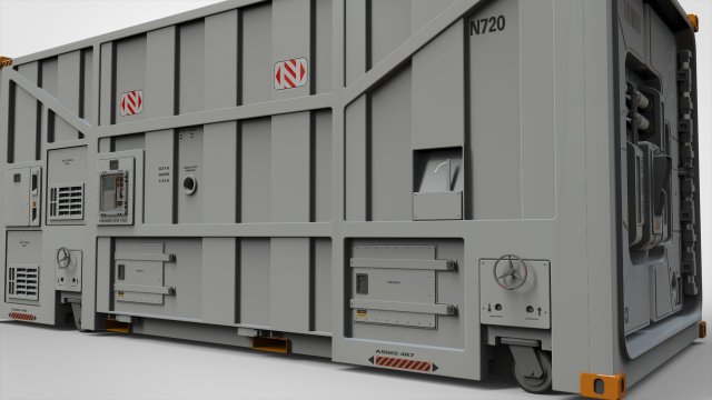 Sci fi cargo container 1 3D Model in Fantasy 3DExport