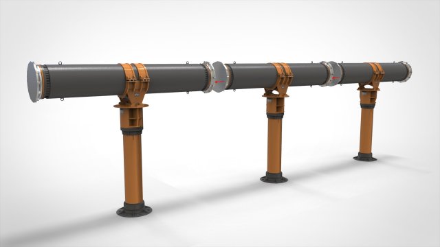 Sci fi tube 3D Model in Fantasy 3DExport