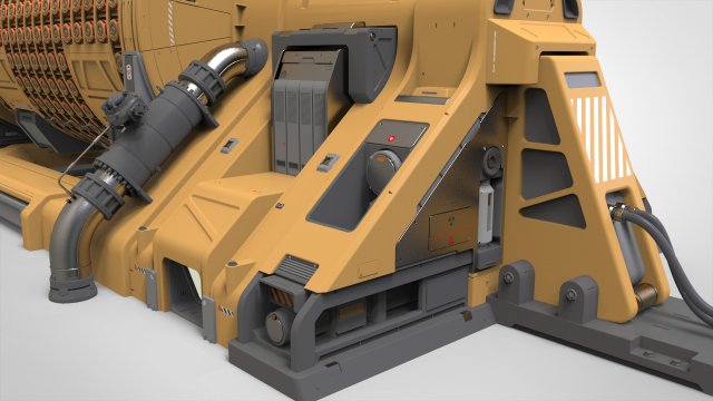 Sci fi Small modular reactor 3D Модель in Выдуманные 3DExport