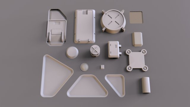 Sci fi trim sheets 1 3D Model in Fantasy 3DExport