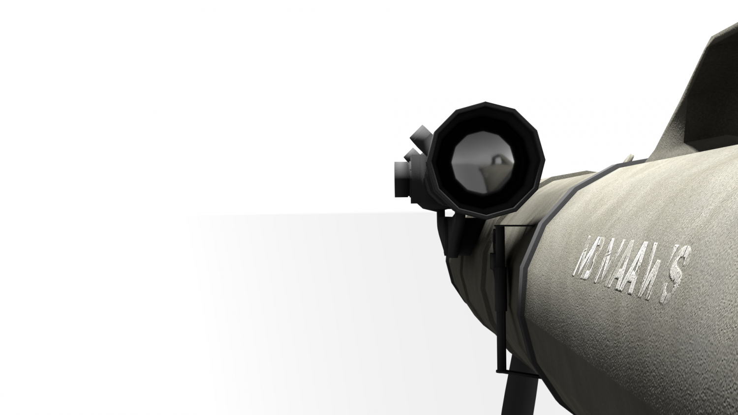 M3 Carl Gustav Recoiless Anti Armour RIfle MAAWS 3D Model in Rocket ...