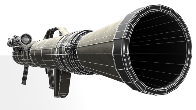m3 carl gustav recoiless anti armour rifle maaws 3D Model in Rocket ...