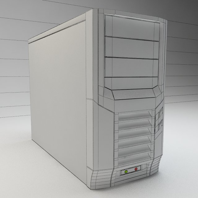 tower pc 3D Model in Computer 3DExport