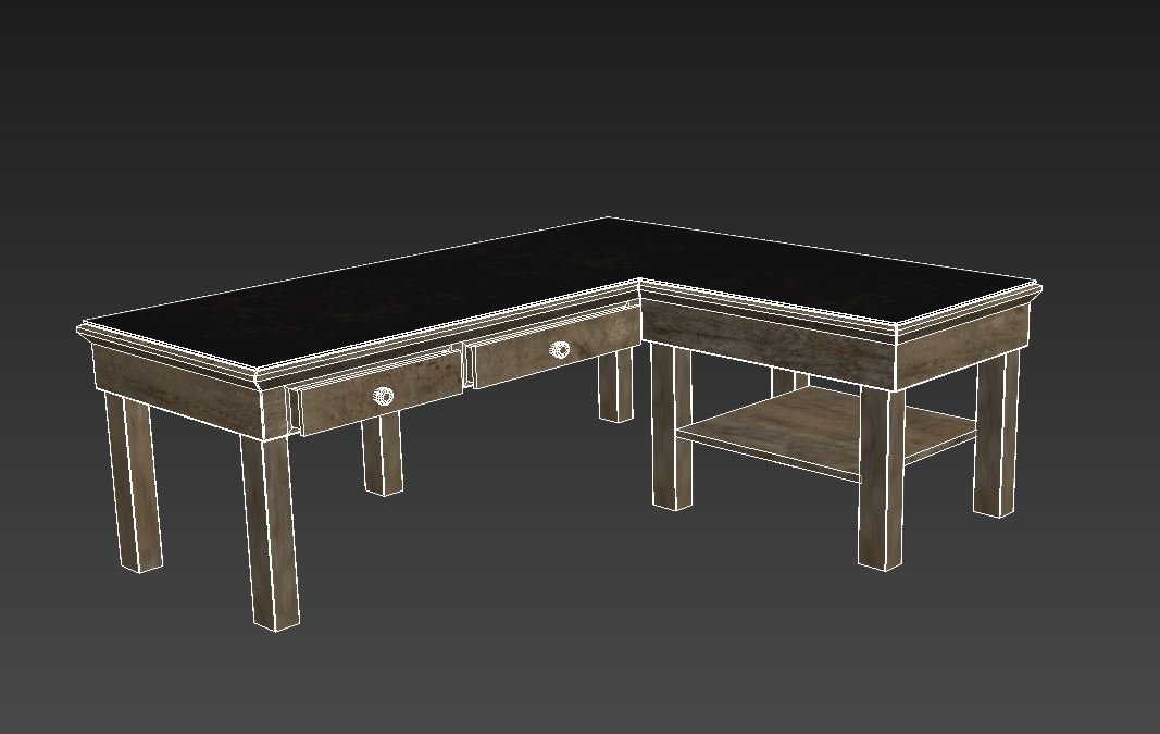 workbench 3D Model in Desk 3DExport