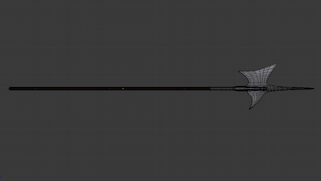 halberd - game ready 3D Model in Melee 3DExport