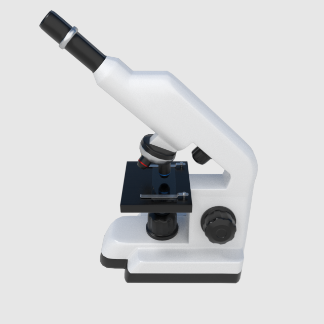 microscope - low and high poly 3D Model in Medical Equipment 3DExport