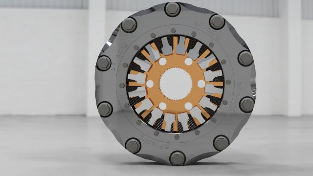 formula 1 clutch system ap racing 3D Model in Racing 3DExport