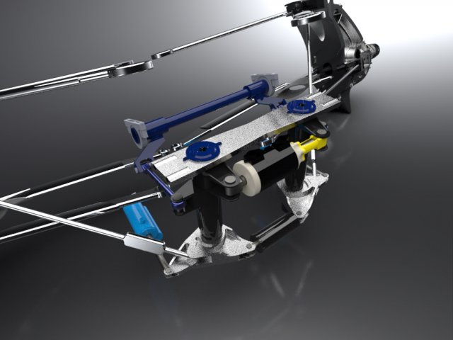 f1 mercedes amg petronas rear suspension 3D Model in Racing 3DExport