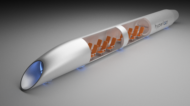 hyperloop 3D Model in Train 3DExport
