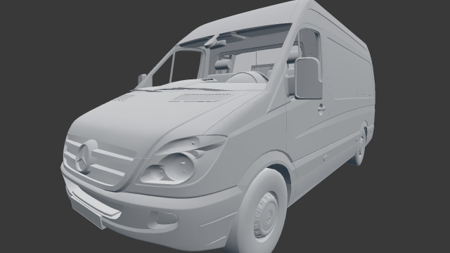 mercedes benz sprinter 3D Model in Van and Minivan 3DExport