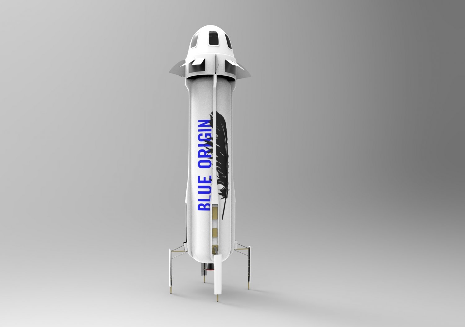 New shepard 3D Model in Commercial 3DExport