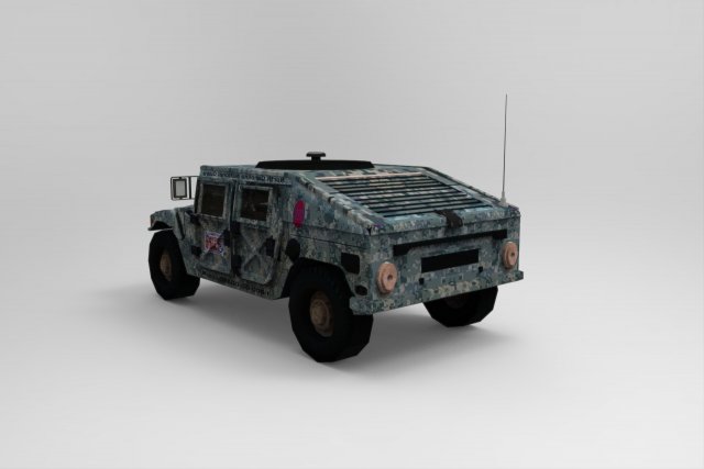 hummer hmmwv Free 3D Model in Transport 3DExport