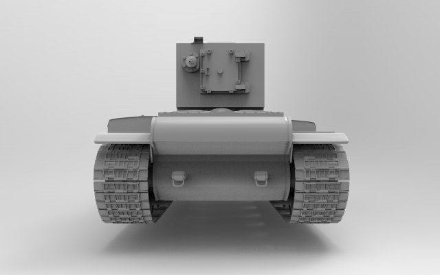 kv-2 3D Model in Tank 3DExport