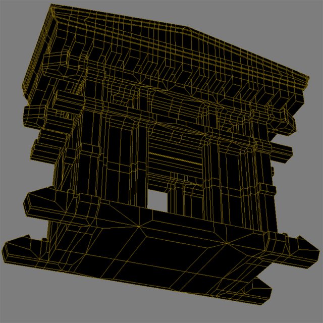 tomb entrance 3D Model in Buildings 3DExport