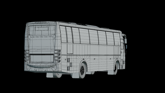 SETC Prakash Vega bus model of Tamil Nadu Government 3D 模型 in 公共汽车 3DExport